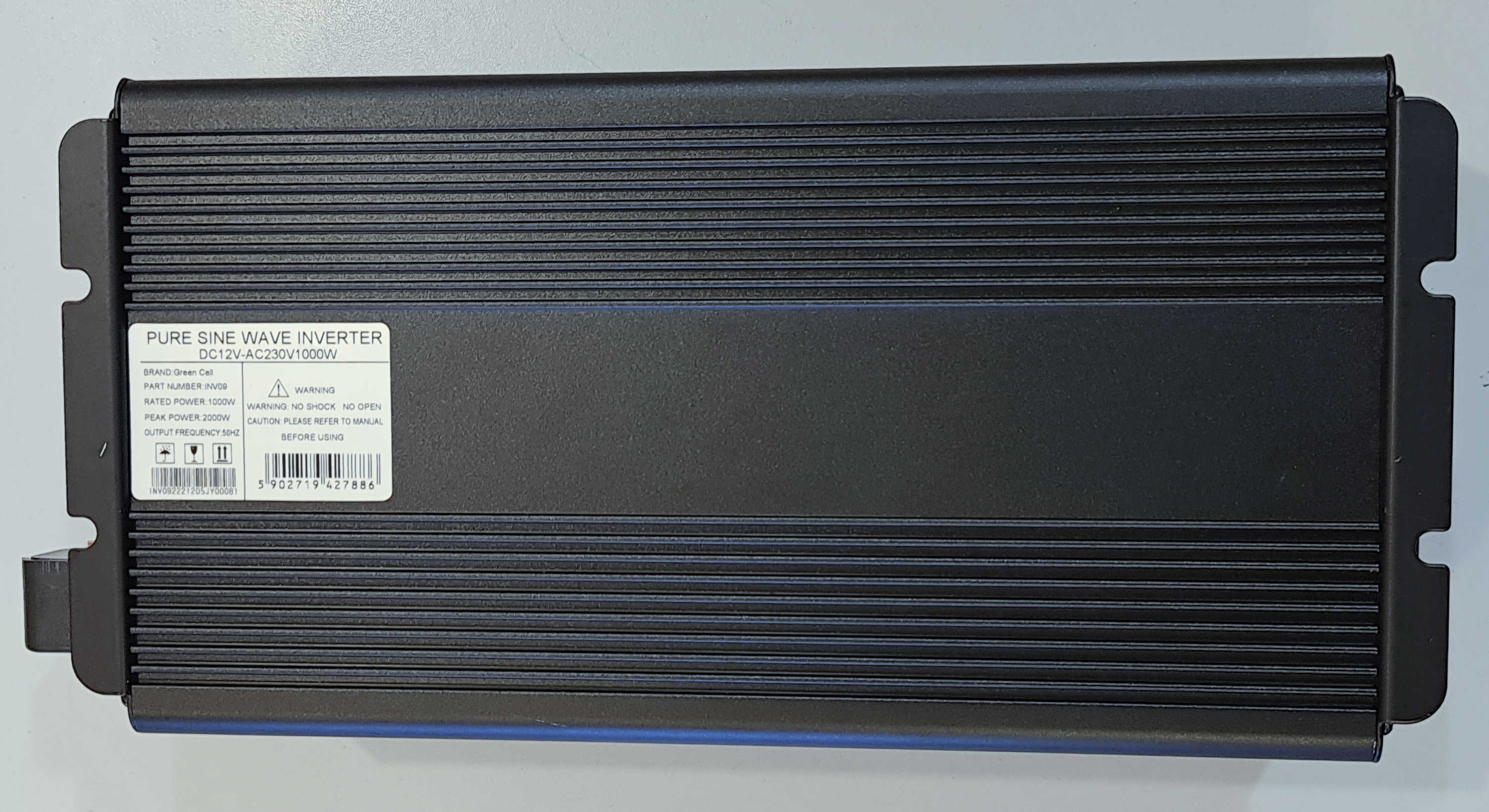 Keitiklis įtampos 12V/230V 1000W (2000W) 50Hz tikro sunuso Green Cell ...